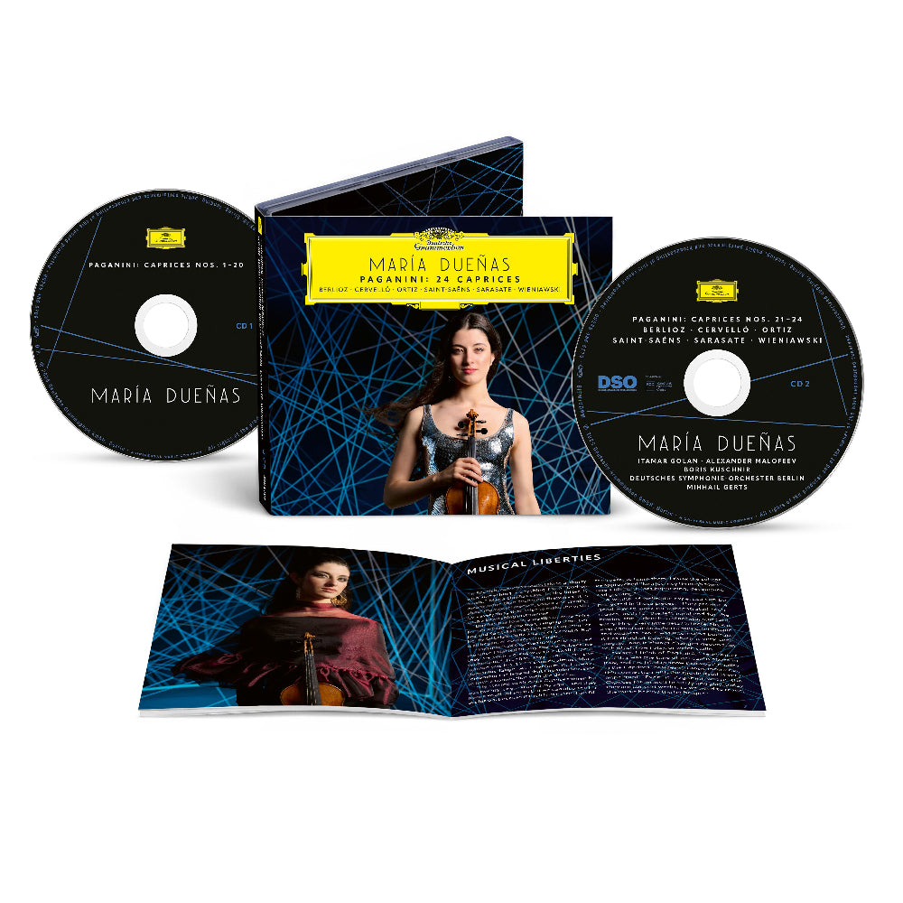 Paganini: 24 Caprices (2CD) by María Dueñas | Classics Direct - Classics Direct